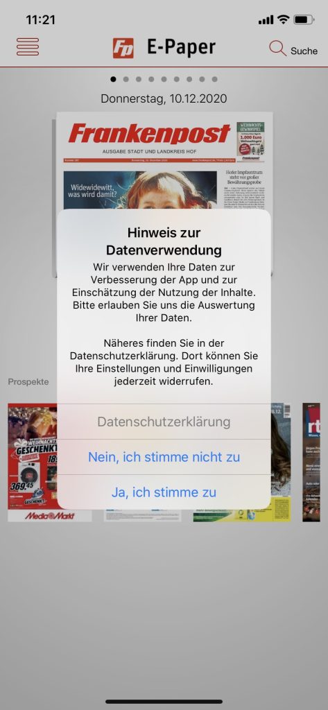 E-Paper-App - Aboshop Frankenpost